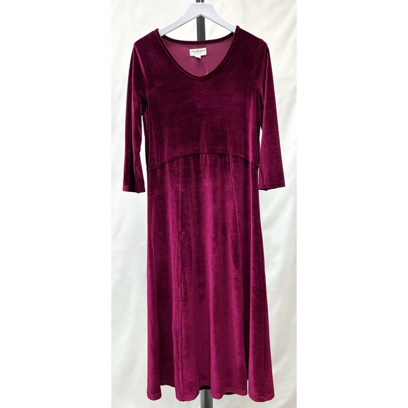 Norm Thompson | Dresses | Norm Thompson Deep Burgundy Wine Red 34 ...